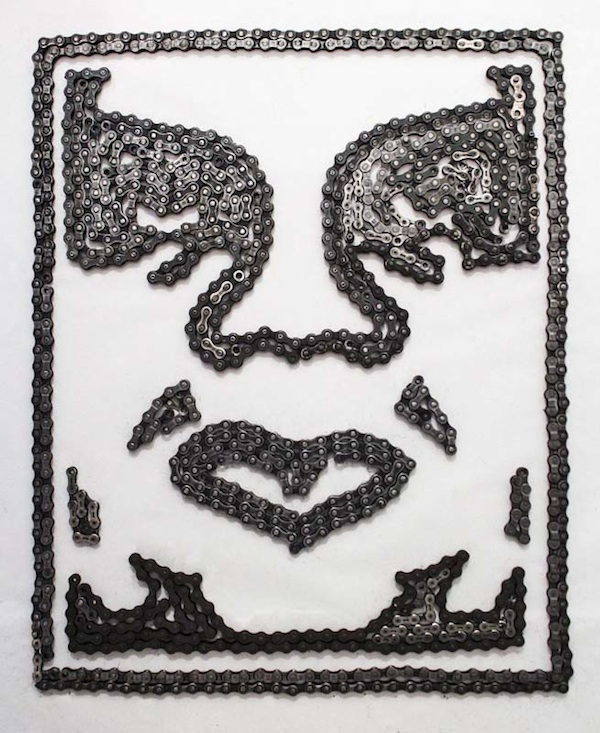 "100 Hoopties" - Iconic Posters And Logos Made Of Bicycle Parts by ...