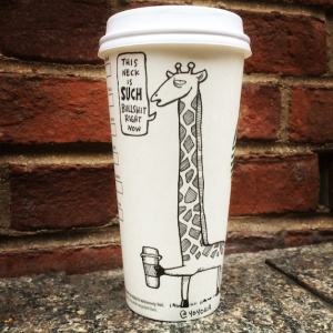 Hilariously Twisted Cartoons Drawn on Coffee Cups by Josh Hara ...
