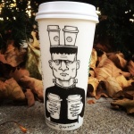 Hilariously Twisted Cartoons Drawn on Coffee Cups by Josh Hara ...