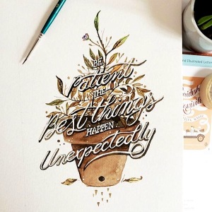 Between Painting and Typography - Watercolor Lettering by June Digan ...