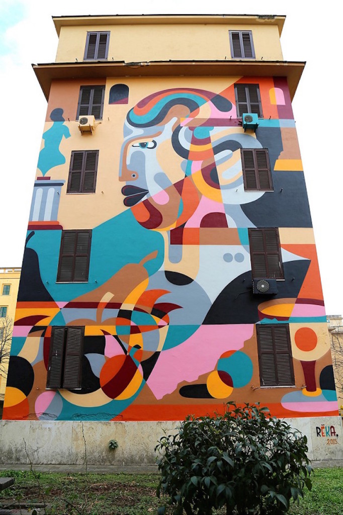 Streetart: New Mural by Reka in Rome (7 Pictures)