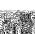 "Colossus" - An Aerial Panorama of New York illustrated by Patrick Vale
