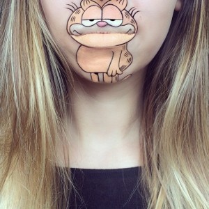 New Cartoon Lip Art Creations by Makeup Artist Laura Jenkinson