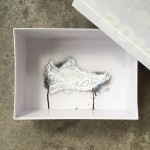 Adorable Sneaker Portraits painted directly into the Shoe-Boxes