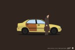 "Cinema Driver" - Illustrated Vehicles from Movies & TV Shows
