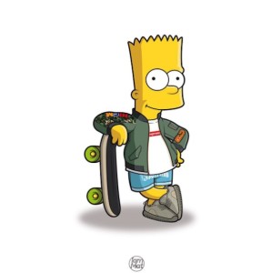 „The Simpsons“ Characters Illustrated in Street Wear & As Famous Rap ...
