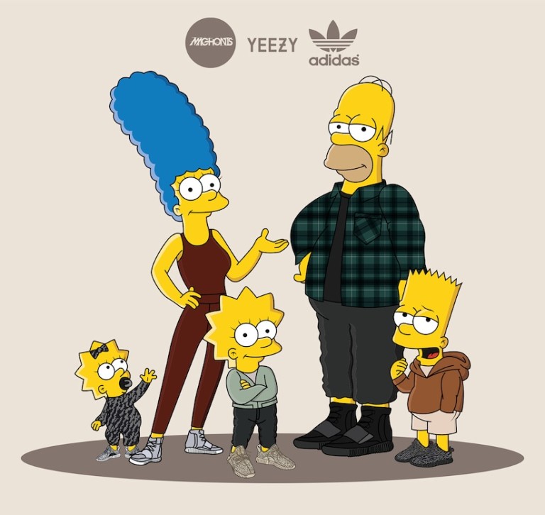 "The Simpsons" Illustrated as Sneakerheads by Olga Wójcik