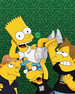 "The Simpsons" Illustrated as Sneakerheads by Olga Wójcik