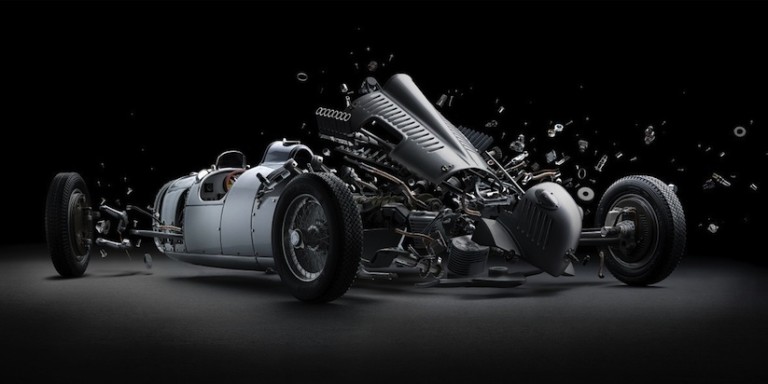 "Disintegrating" - Exploded Sports Cars by Fabian Oefner