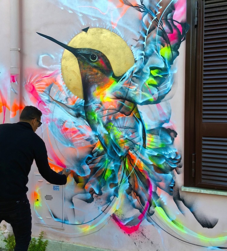 "Magic Birds" - New Adorable Spray-Painted Birds by Brazilian Street ...