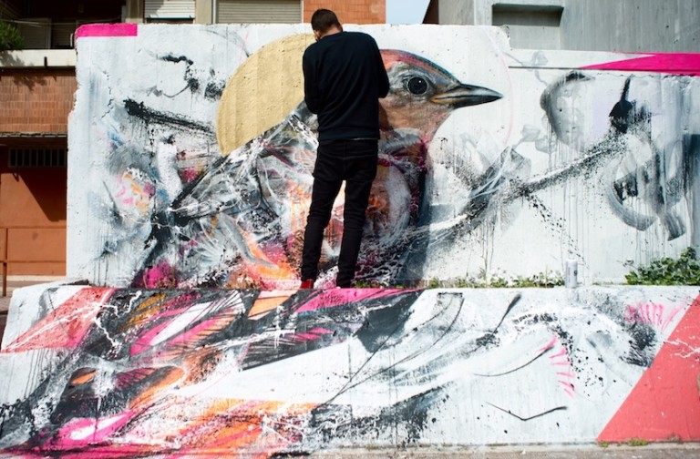 "Magic Birds" - New Adorable Spray-Painted Birds by Brazilian Street ...