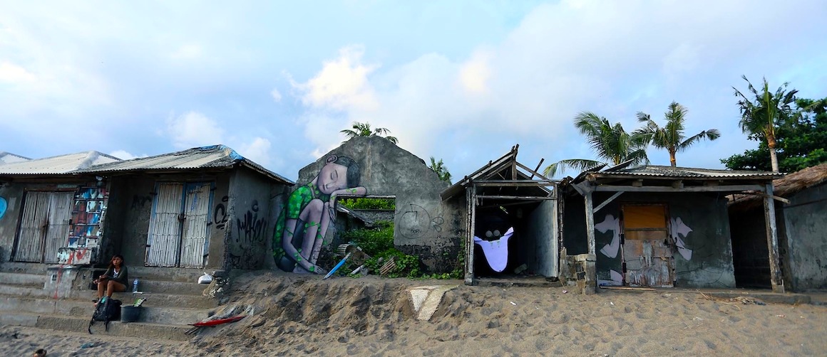New Murals by Seth Globepainter on the Beach of Canggu // Bali