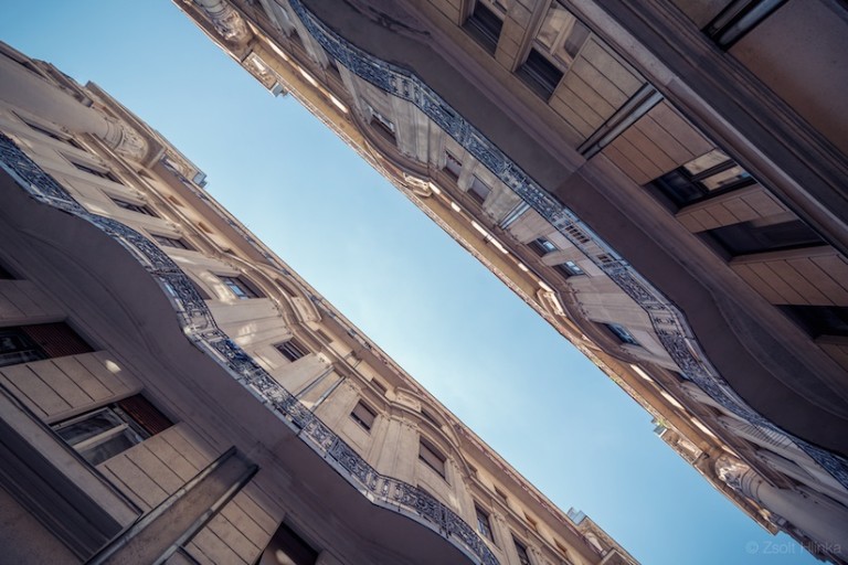 "Air Corridor" - Sky Framed Buildings in Budapest by Zsolt Hlinka