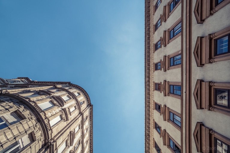 "Air Corridor" - Sky Framed Buildings in Budapest by Zsolt Hlinka