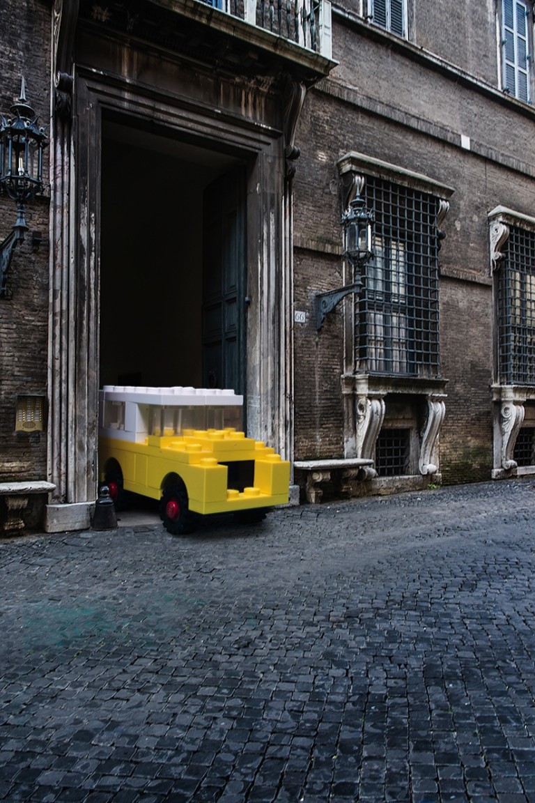 Giant LEGO Vehicles in the Everyday Urban Landscapes of Rome // Italy