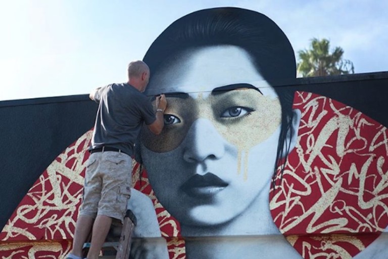 "Resurrection of Angels" - Mural by Artist Fin DAC in Venice // California