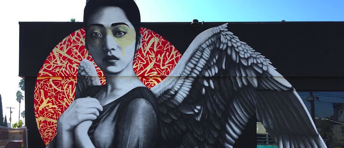 "Resurrection of Angels" - Mural by Artist Fin DAC in Venice // California