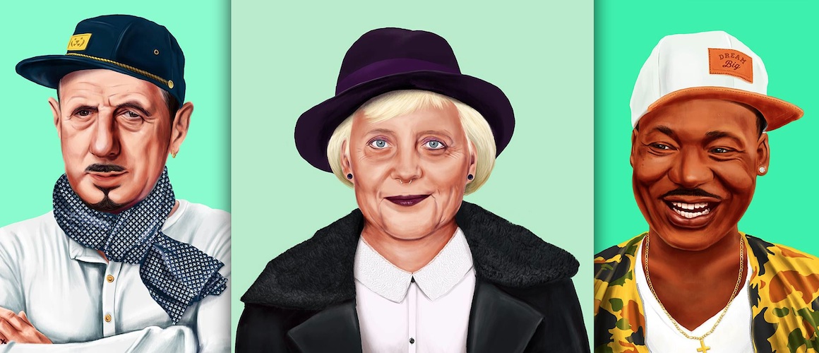 „Hipstory“ – New Illustrations of Politicians As Hipsters by Amit Shimoni