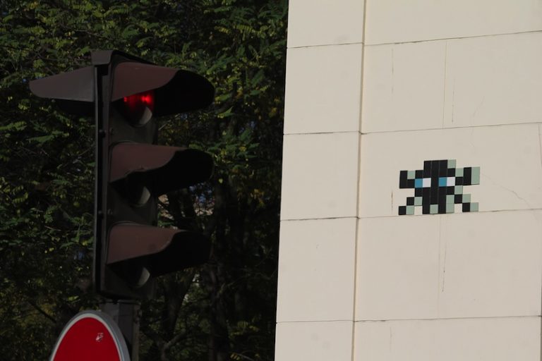 New Mosaic-Invasions by French Street Artist Invader in Paris