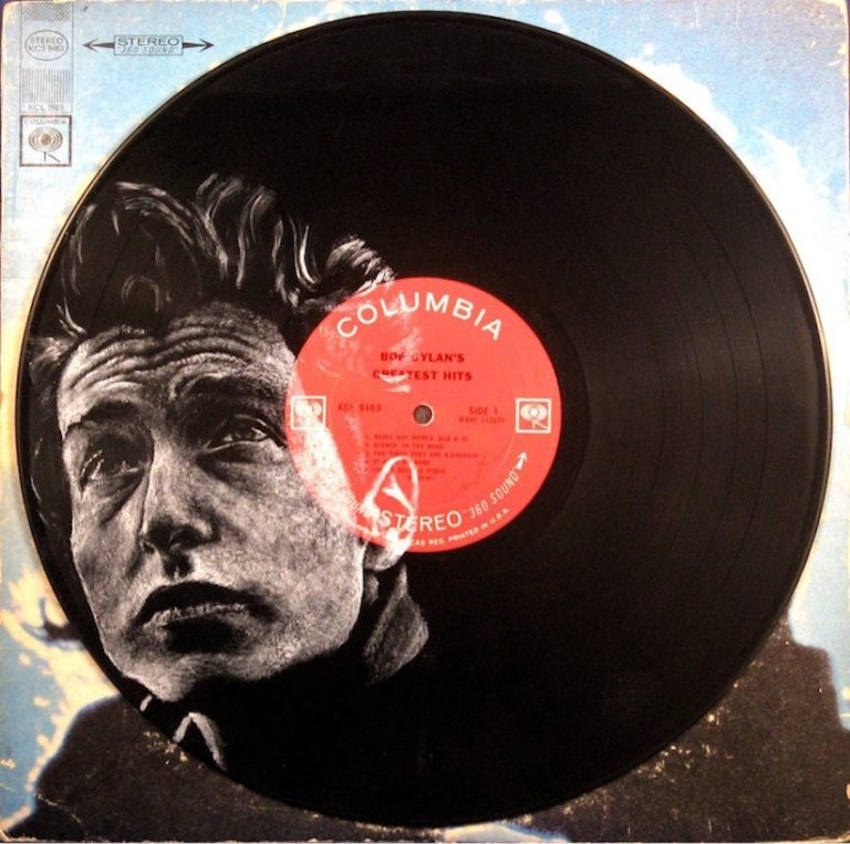 Portraits of Legendary Musicians Painted on Vinyl Records by Daniel Edlen