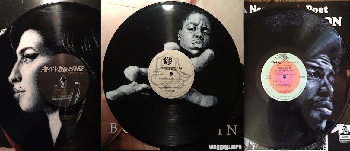 Portraits of Legendary Musicians Painted on Vinyl Records by Daniel Edlen