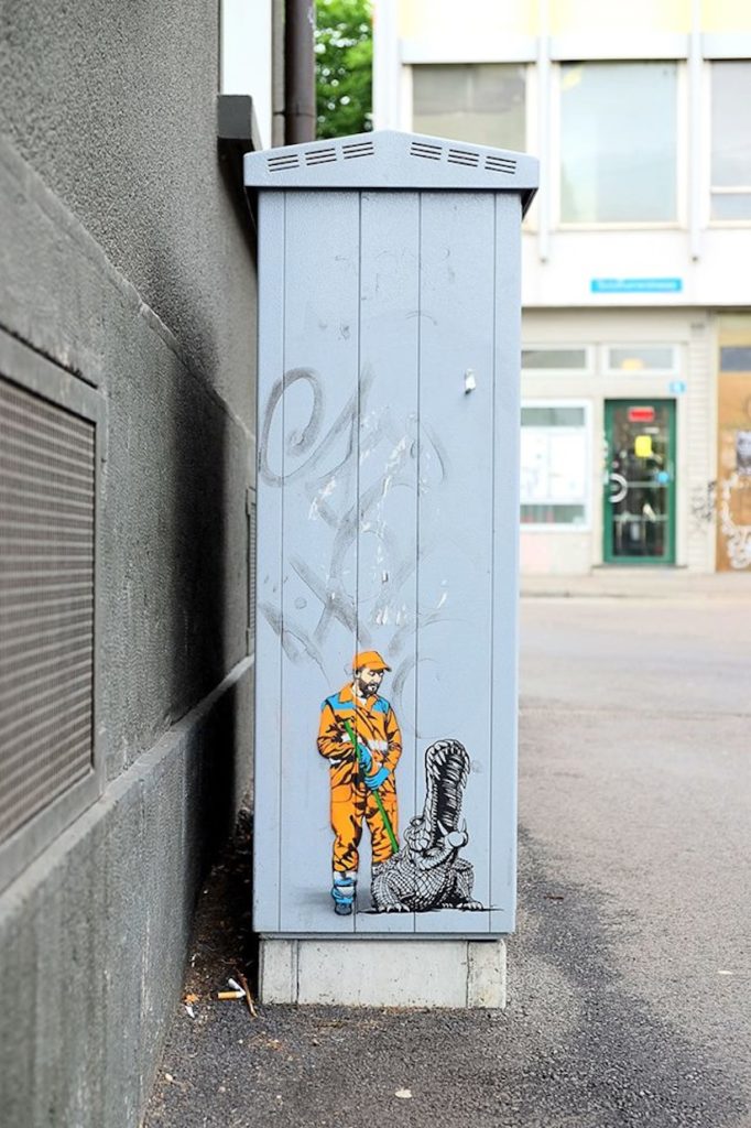 The Secret And Funny Life Of City Workers by Belgian Street Artist JAUNE