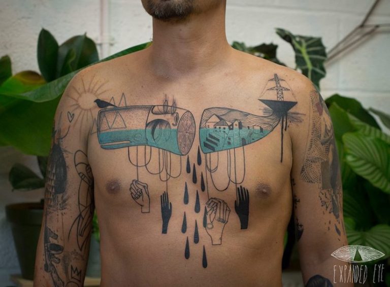 Awesome Tattoos by Free-thinking Multidisciplinary Art Duo ‘Expanded Eye’