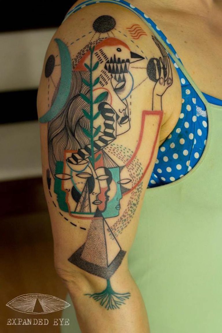 Awesome Tattoos by Free-thinking Multidisciplinary Art Duo ‘Expanded Eye’