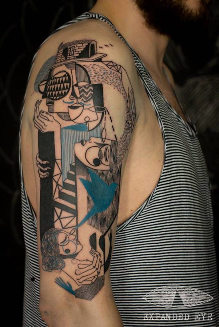 Awesome Tattoos by Free-thinking Multidisciplinary Art Duo ‘Expanded Eye’