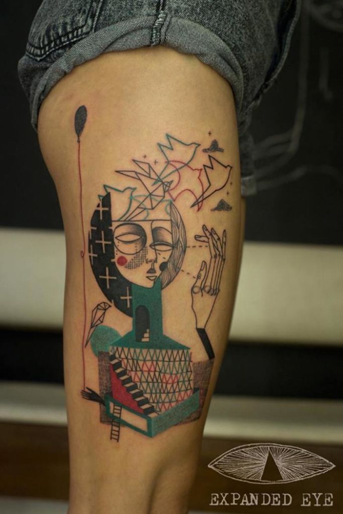 Awesome Tattoos by Free-thinking Multidisciplinary Art Duo ‘Expanded Eye’