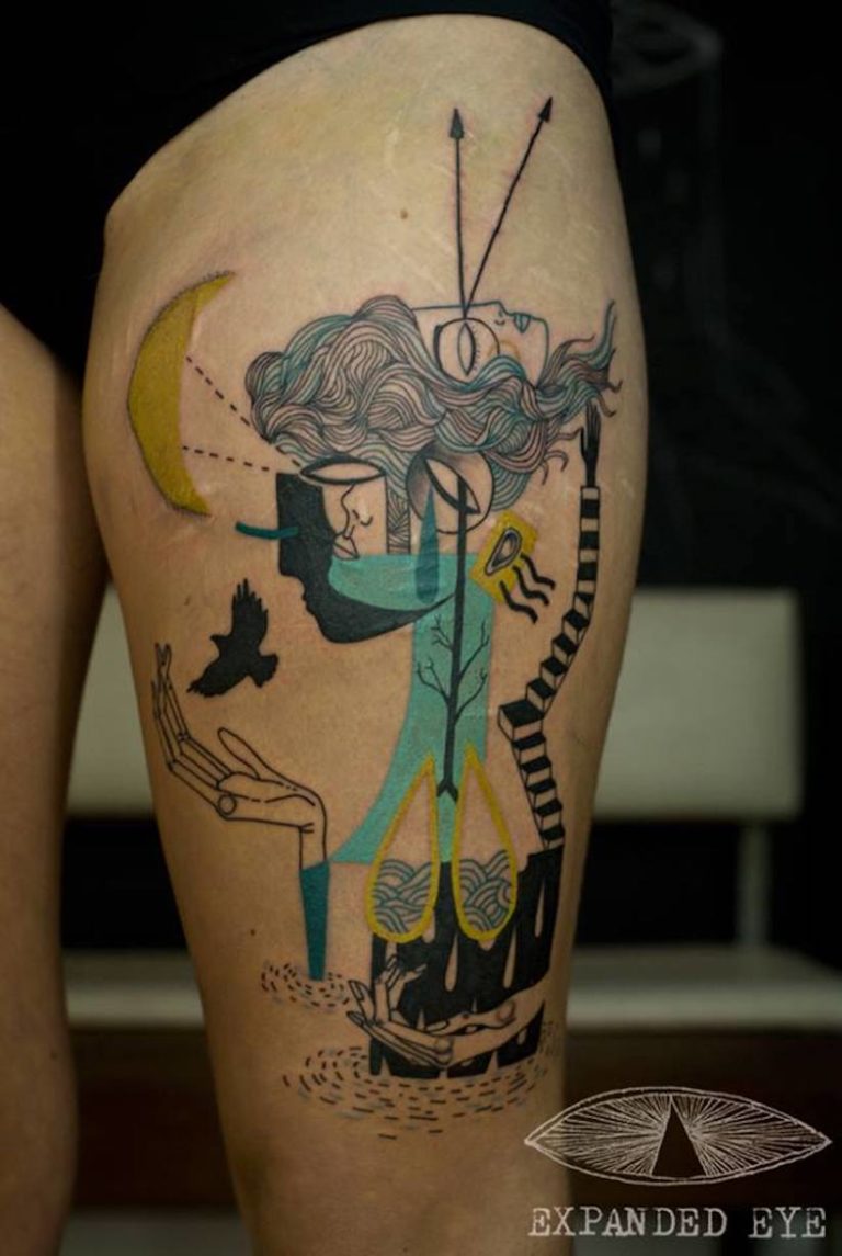 Awesome Tattoos by Free-thinking Multidisciplinary Art Duo ‘Expanded Eye’