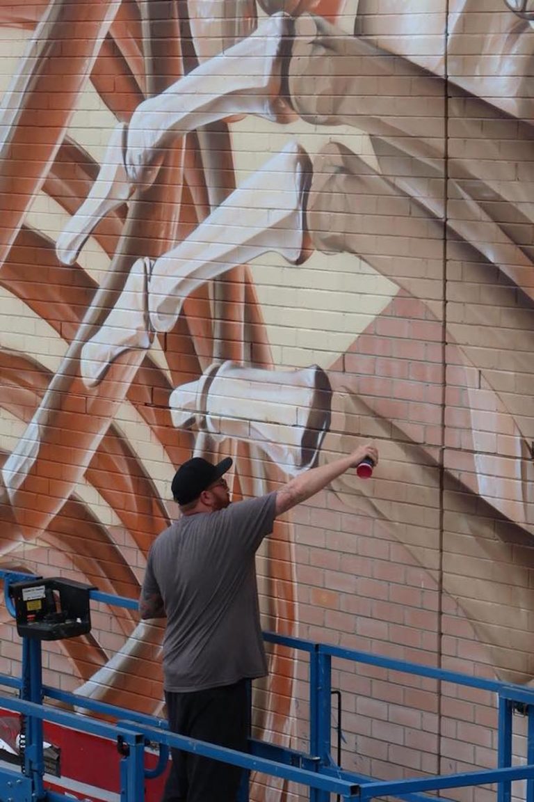 Street Artist Smug One mit neuem Mural in Frankston City // Melbourne