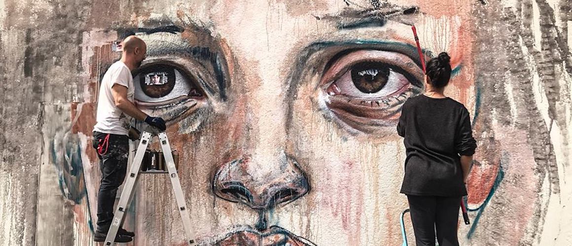 "Always appreciate that monkey on your back" – Neues Herakut-Mural in ...