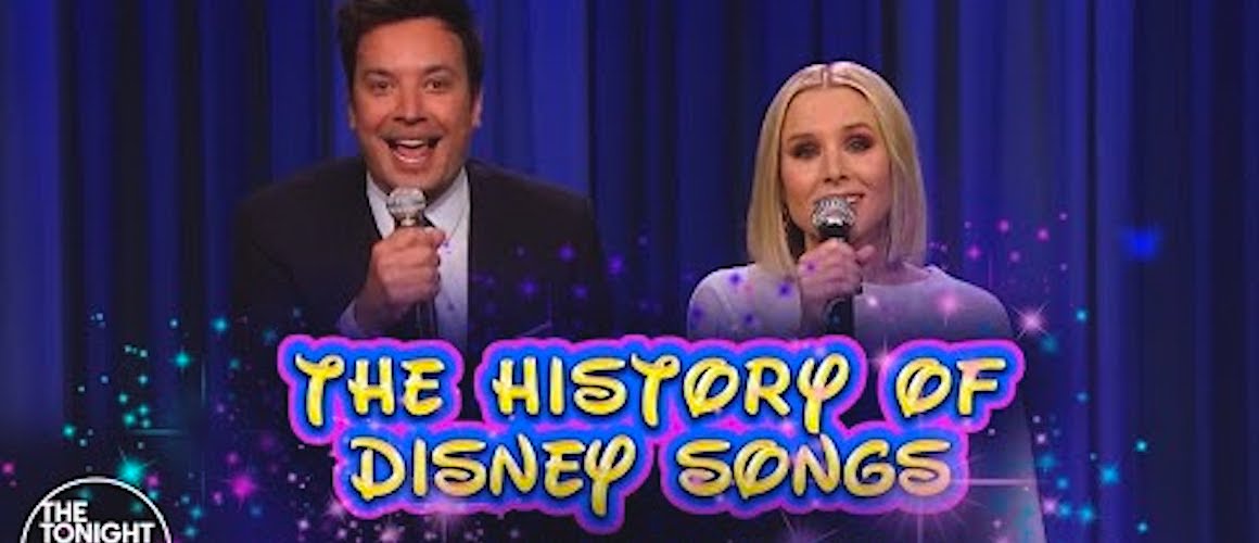 Jimmy Fallon & Kristen Bell führen durch die 'History of Disney Songs'