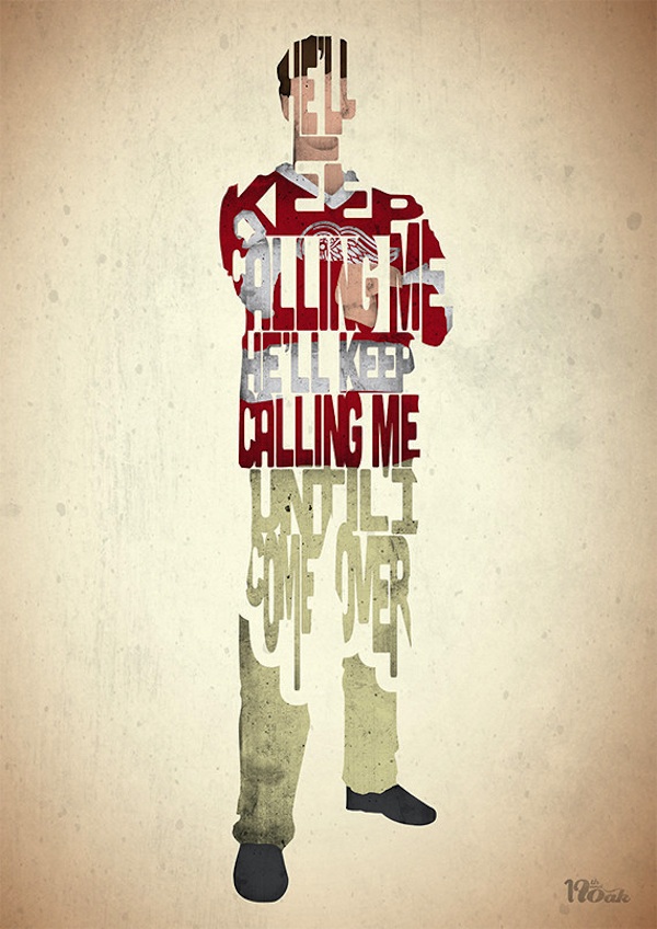 "Drive-In Prints" - Typographic Movie Posters by Pete Ware aka 17h and ...