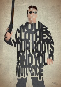 "Drive-In Prints" - Typographic Movie Posters by Pete Ware aka 17h and ...