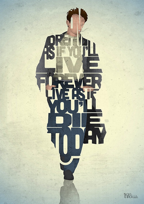 "Drive-In Prints" - Typographic Movie Posters by Pete Ware aka 17h and ...