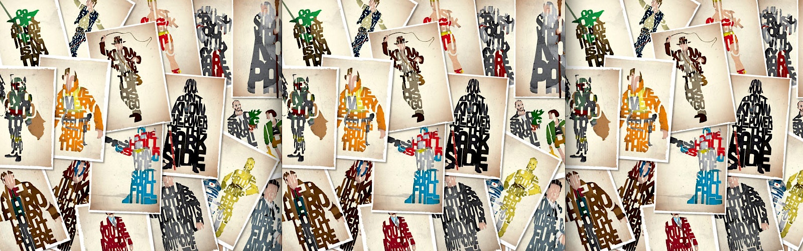 "Drive-In Prints" - Typographic Movie Posters by Pete Ware aka 17h and ...