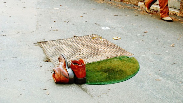 Artist Makes Use of Public Structures To Create Funny Urban ...