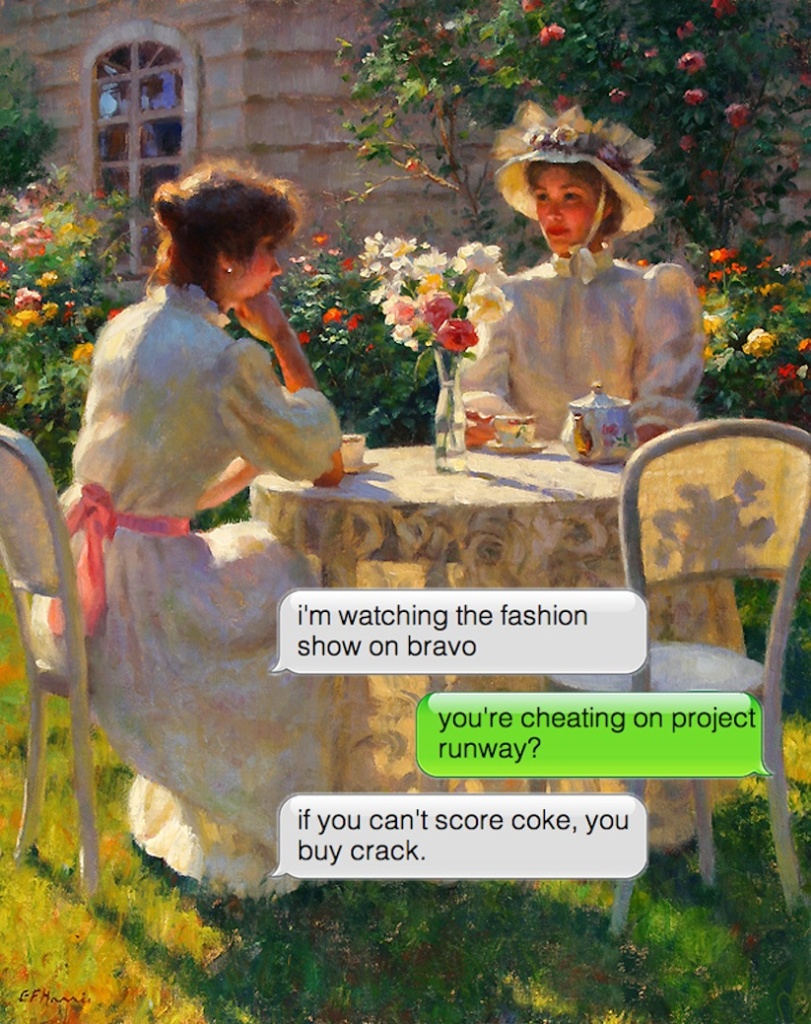 Tumblr of the Day: "If Paintings Could Text" - Classic Artworks Paired ...