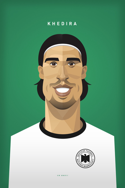 Football Illustrations of the German Euro Cup Team by Daniel Nyari (14 ...