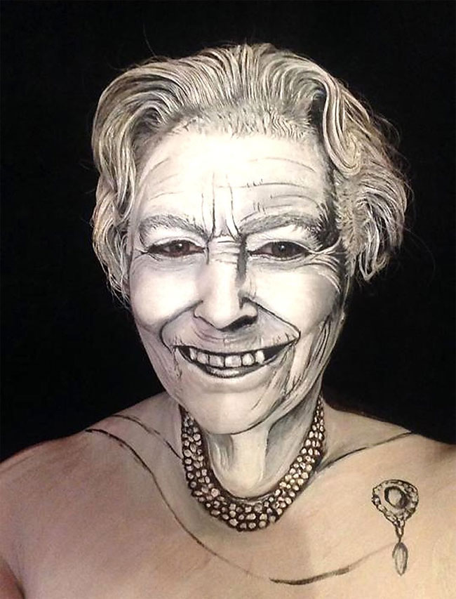 Makeup Artist Maria Malone-Guerbaa transforms herself into famous ...