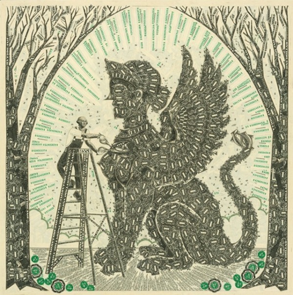 "Currency Collage" made completely with Dollar Bills by Mark Wagner (12 ...