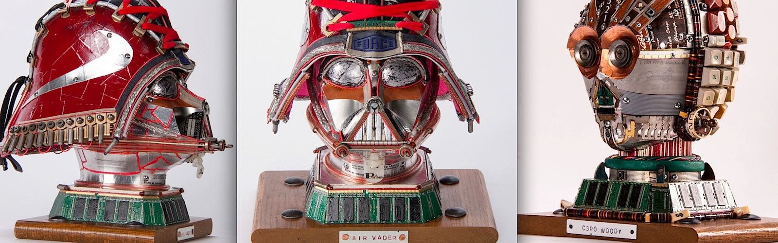 Upcycled STAR WARS Busts Made Of Tech Junk by Gabriel Dishaw (12 Pictures)