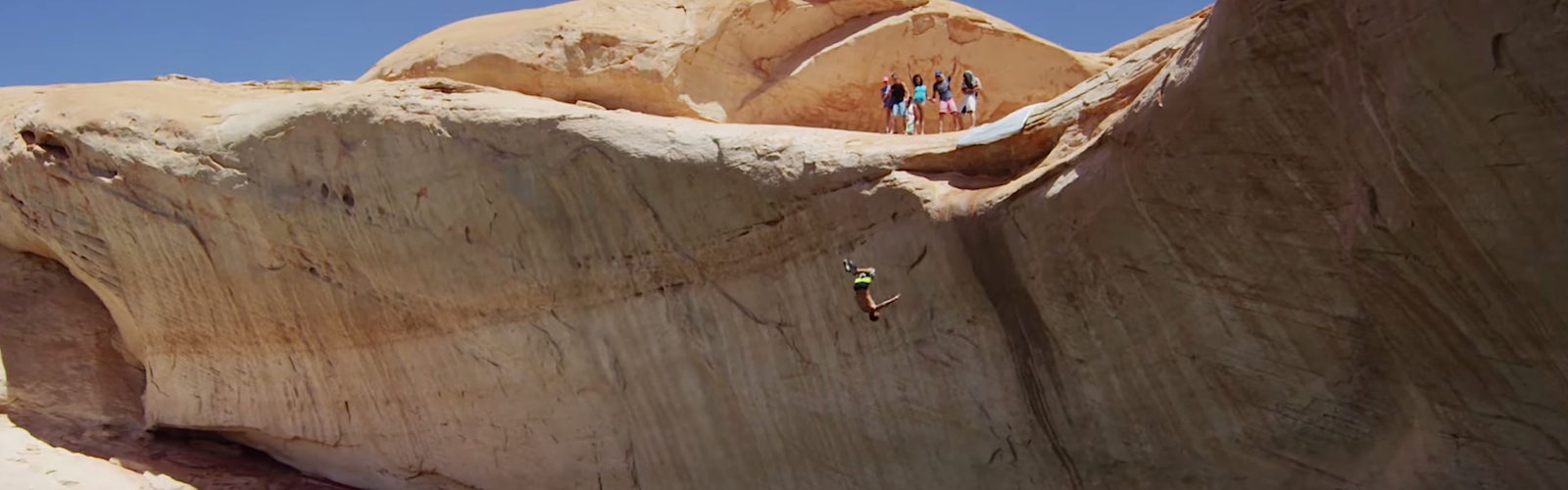 Cliff Slip and Slide in 50 Feet filmed with Hi-Tech Cameras (4K-Video)