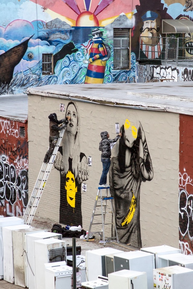 Streetart: New Murals by Fin DAC & Angelina Christina in New York City ...