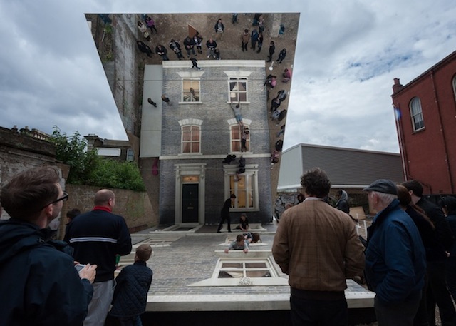 "Dalston House" Illusion by Leandro Erlich in London (8 Pictures)