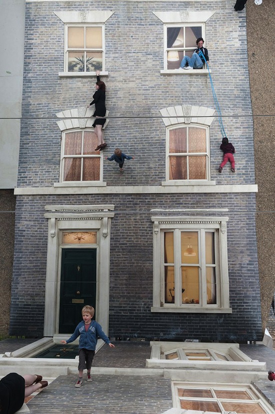 "Dalston House" Illusion by Leandro Erlich in London (8 Pictures)