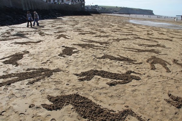 "The Fallen 9000" - Fallen Soldiers Etched into the Sand on Commemorate ...