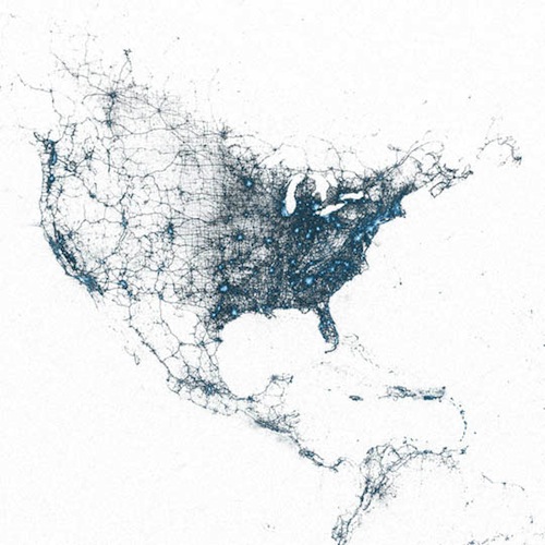Major Metropolises Visualized Through Tweets (7 Pictures)